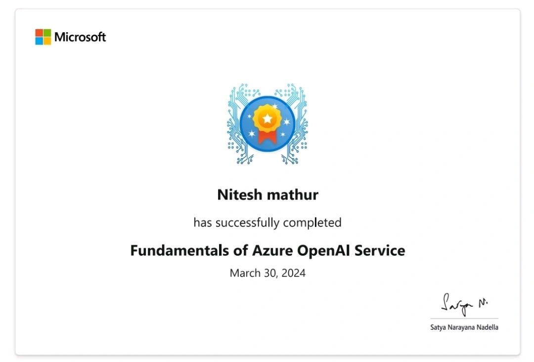 Nitesh Mathur on LinkedIn: 🎓 Excited to announce that I've completed ... Nitesh Mathur on LinkedIn: 🎓 Excited to announce that I've completed ...