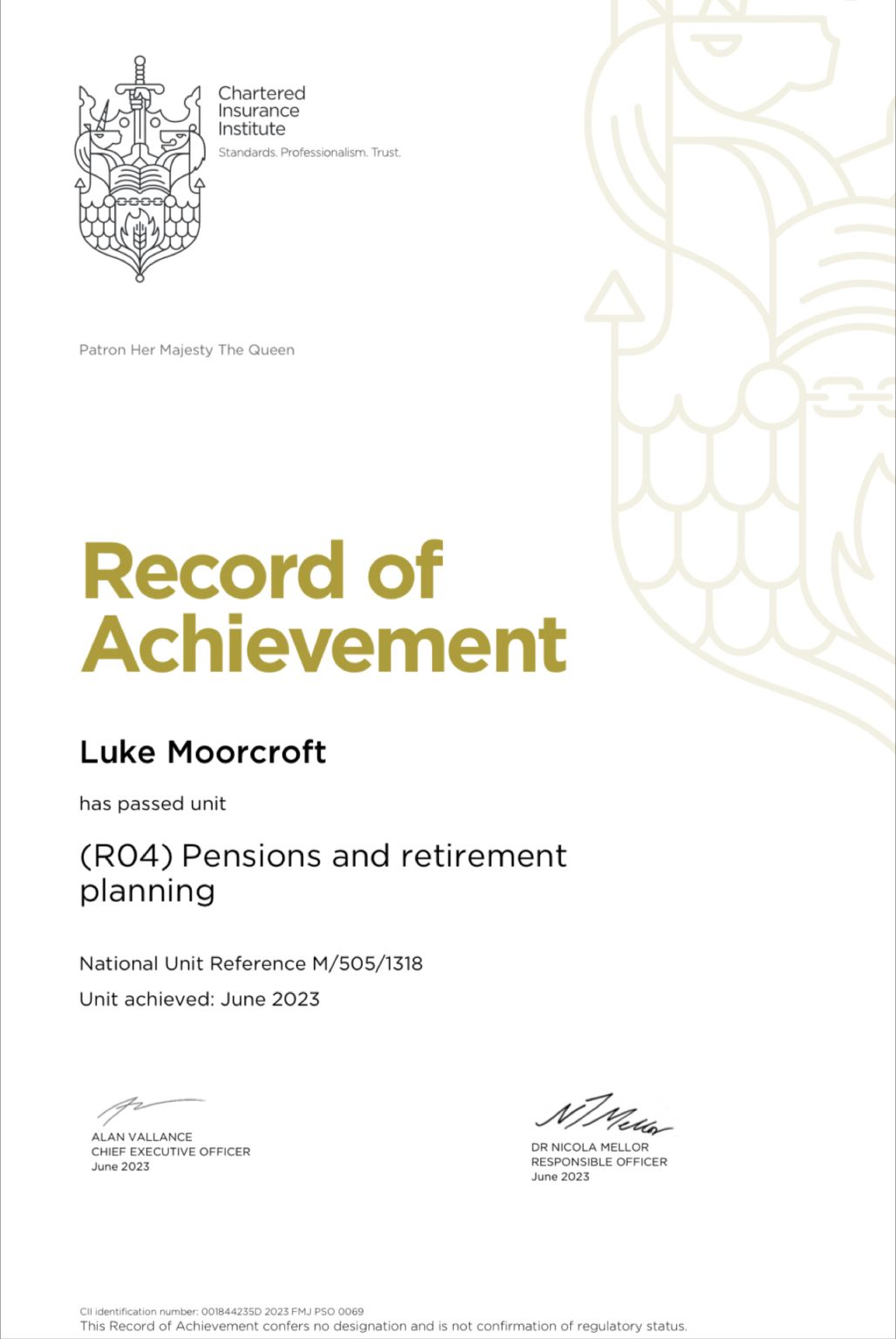 Luke Moorcroft, DipPFS, BSc (Hons) on LinkedIn: R04 done this morning ... Luke Moorcroft, DipPFS, BSc (Hons) on LinkedIn: R04 done this morning ...