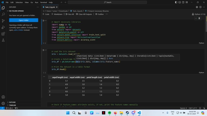 Farhaan Mohammed on LinkedIn: Bharat Intern Iris Dataset classification Farhaan Mohammed on LinkedIn: Bharat Intern Iris Dataset classification
