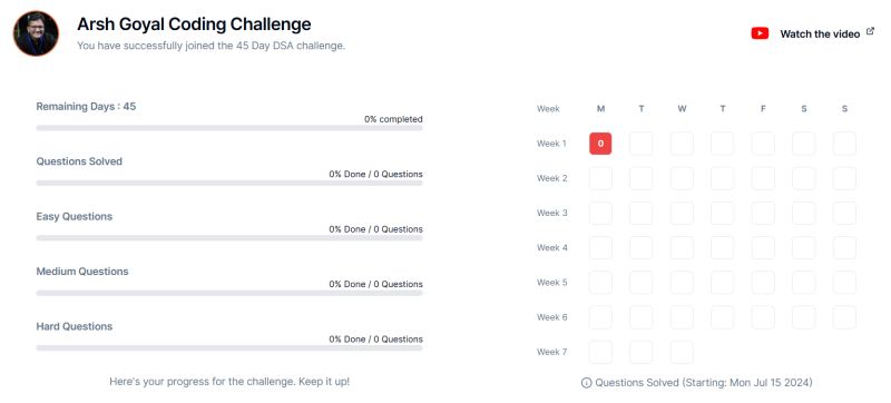 Aashnan Goyal on LinkedIn: #45daychallenge #arshgoyaldsa # ... Aashnan Goyal on LinkedIn: #45daychallenge #arshgoyaldsa # ...