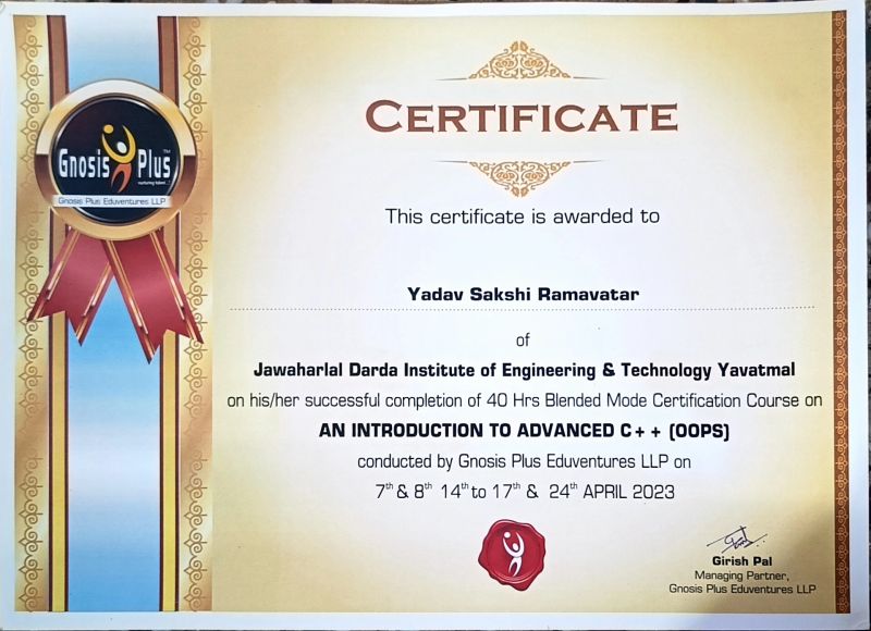 Sakshi Yadav on LinkedIn: #cplusplus #oop #gnosispluseduventures # ... Sakshi Yadav on LinkedIn: #cplusplus #oop #gnosispluseduventures # ...