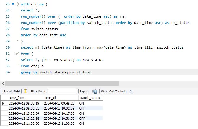SQL query for switch status | Ajit Tiwari posted on the topic | LinkedIn SQL query for switch status | Ajit Tiwari posted on the topic | LinkedIn