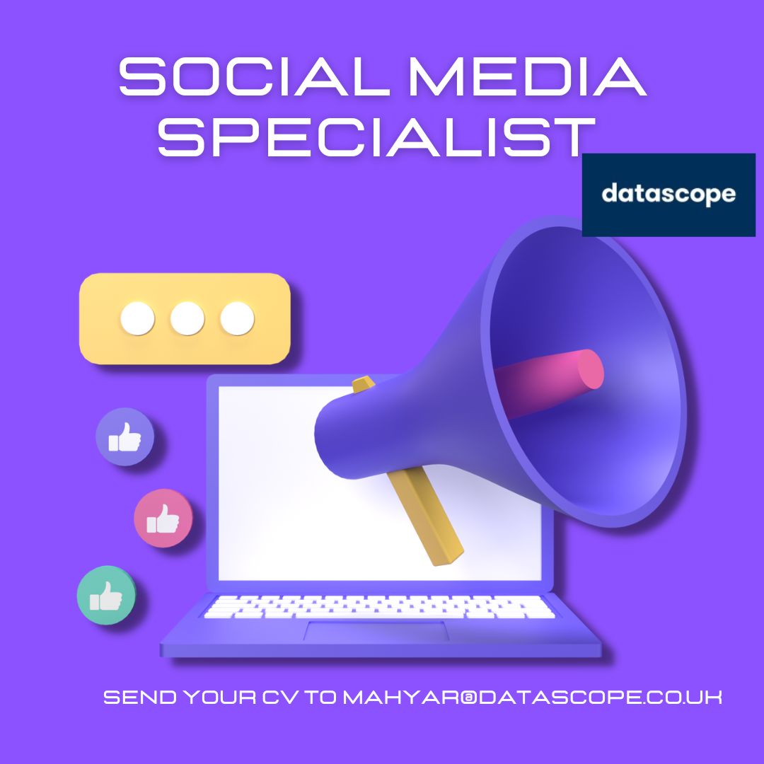 Datascope Recruitment on LinkedIn: NEW ROLE: Social Media Specialist Datascope Recruitment on LinkedIn: NEW ROLE: Social Media Specialist