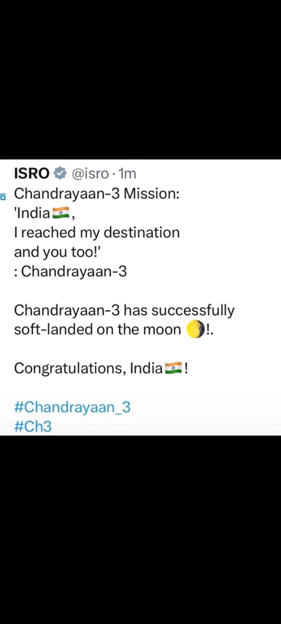 RUBADHARSINI SARAVANAN on LinkedIn: #ch3 #chandrayan3 RUBADHARSINI SARAVANAN on LinkedIn: #ch3 #chandrayan3