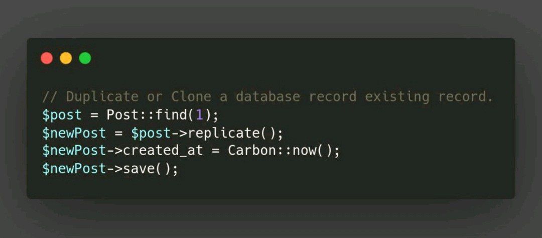 Muhammad Waseem on LinkedIn: Laravel Tip: Using replicate method ... Muhammad Waseem on LinkedIn: Laravel Tip: Using replicate method ...