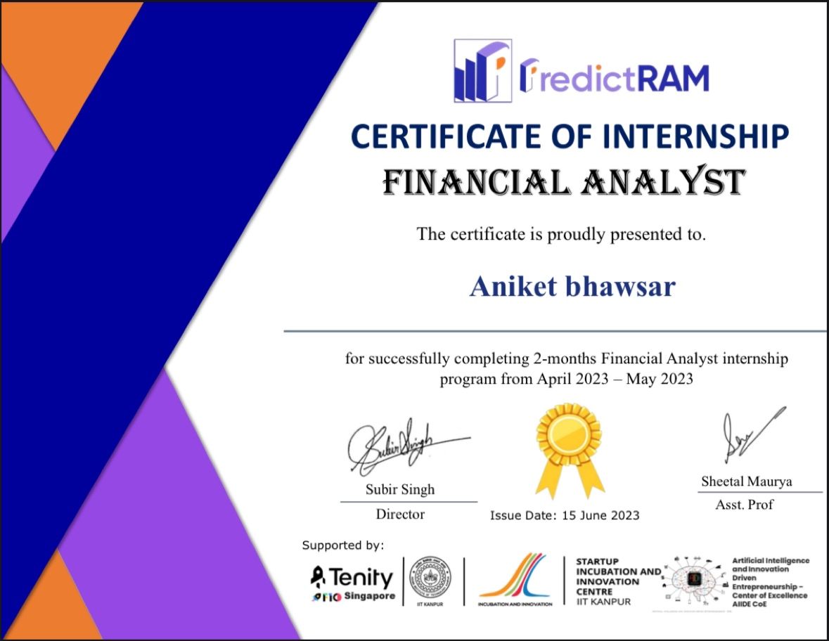 Aniket Bhawsar on LinkedIn: #internship #lor #letterofrecommendation # ... Aniket Bhawsar on LinkedIn: #internship #lor #letterofrecommendation # ...