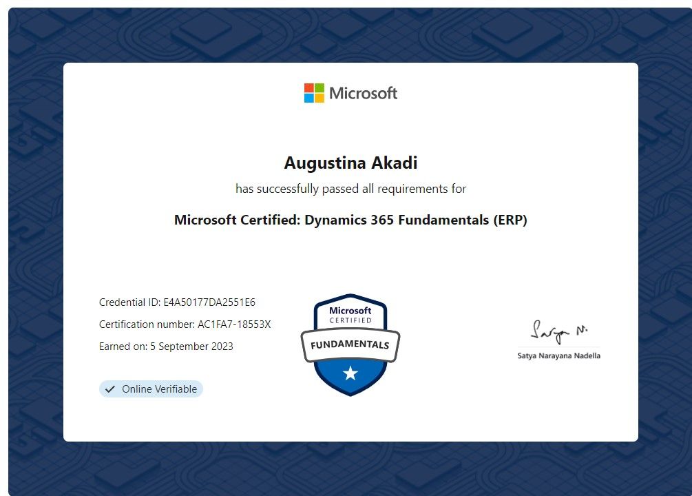 Tina Akadi (MBA,SMC,SSYB) on LinkedIn: I’m happy to share that I’ve ... Tina Akadi (MBA,SMC,SSYB) on LinkedIn: I’m happy to share that I’ve ...