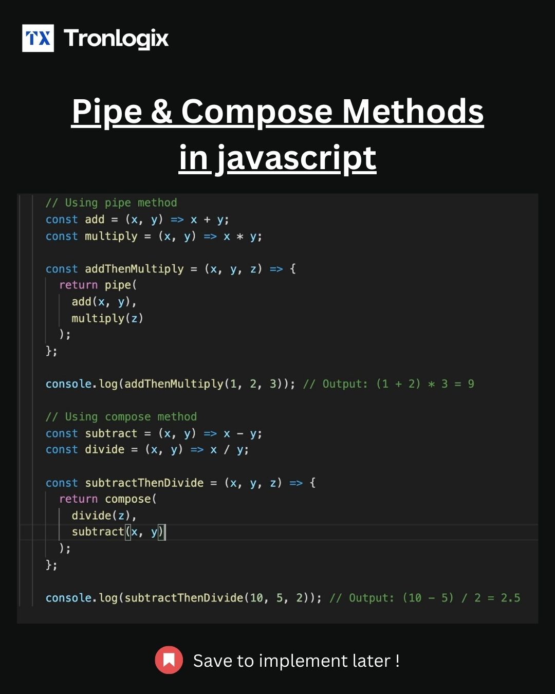 Tronlogix Tech Pvt Ltd on LinkedIn: #javascript #cleancode # ... Tronlogix Tech Pvt Ltd on LinkedIn: #javascript #cleancode # ...