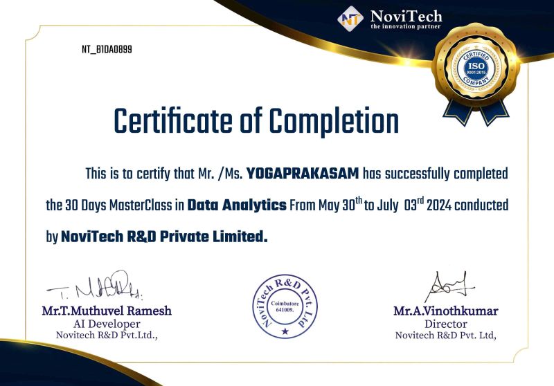 Yoga Prakasam on LinkedIn: #dataanalytics #python #excel #powerbi # ... Yoga Prakasam on LinkedIn: #dataanalytics #python #excel #powerbi # ...