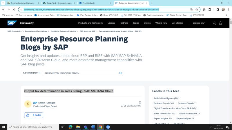 MICKAEL QUESNOT on LinkedIn: Output tax determination in sales billing ... MICKAEL QUESNOT on LinkedIn: Output tax determination in sales billing ...