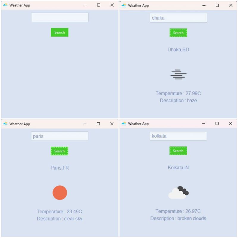 Shahrier Jaman on LinkedIn: Weather checking app using python tkinter 🐍 ... Shahrier Jaman on LinkedIn: Weather checking app using python tkinter 🐍 ...