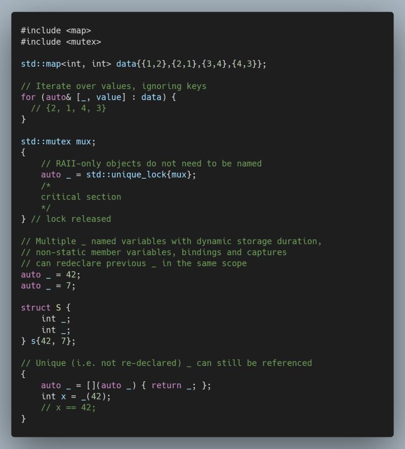 Pablo Esteban Camacho on LinkedIn: #cpp #cplusplus #cpp26 #placeholder ... Pablo Esteban Camacho on LinkedIn: #cpp #cplusplus #cpp26 #placeholder ...