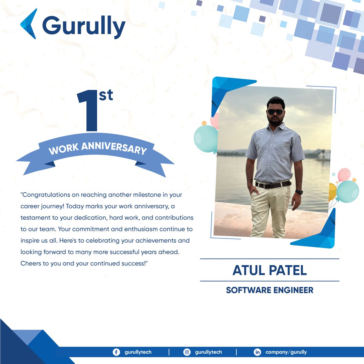 Gurully Technologies LLP on LinkedIn: 🎉 Happy 1st Work Anniversary, Er ... Gurully Technologies LLP on LinkedIn: 🎉 Happy 1st Work Anniversary, Er ...