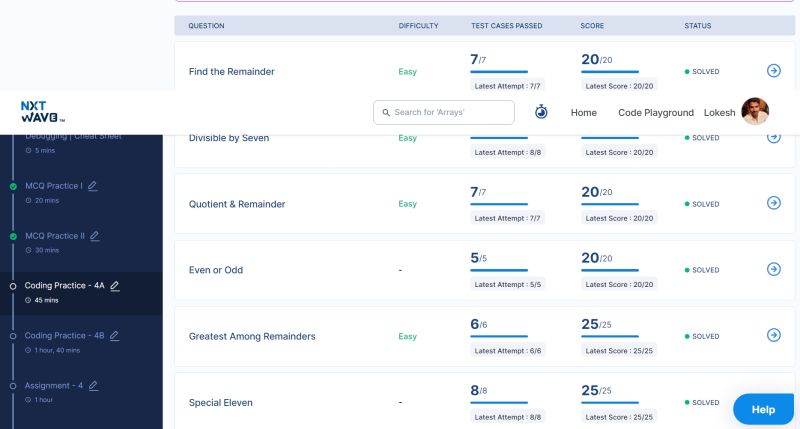 Lokesh Bodolla on LinkedIn: Here,,,. I complete some coding Practice ... Lokesh Bodolla on LinkedIn: Here,,,. I complete some coding Practice ...
