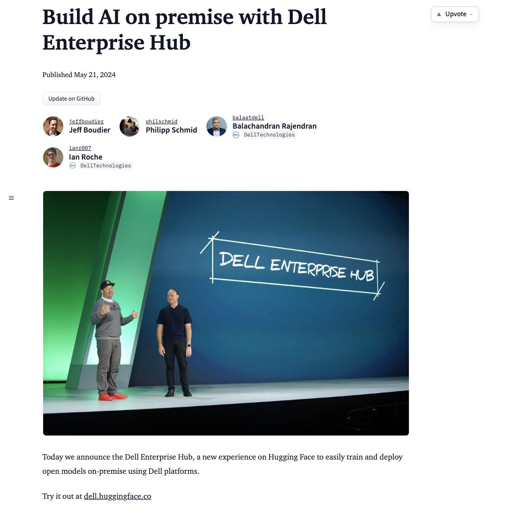 Philipp Schmid on LinkedIn: Introducing the Dell Enterprise Hub! 🤗 ... Philipp Schmid on LinkedIn: Introducing the Dell Enterprise Hub! 🤗 ...