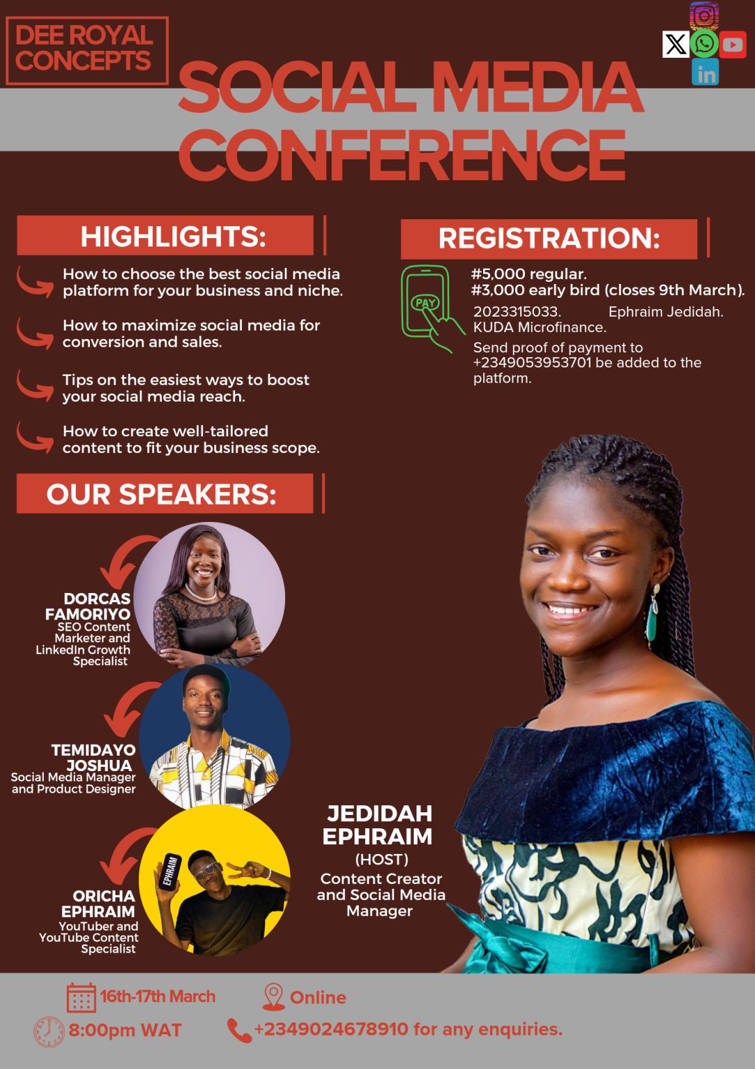 Jedidah Ephraim on LinkedIn: #socialmediaconference #businessgrowth Jedidah Ephraim on LinkedIn: #socialmediaconference #businessgrowth