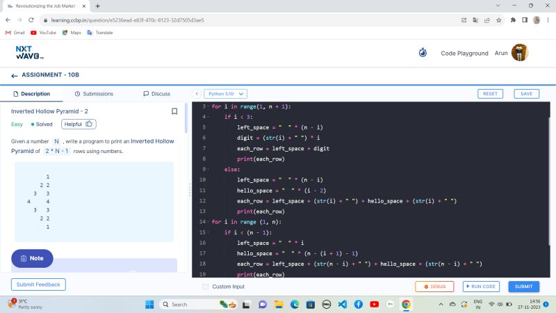 Arun kumar R on LinkedIn: #day82 #coding #hellospace #forloop #python # ... Arun kumar R on LinkedIn: #day82 #coding #hellospace #forloop #python # ...