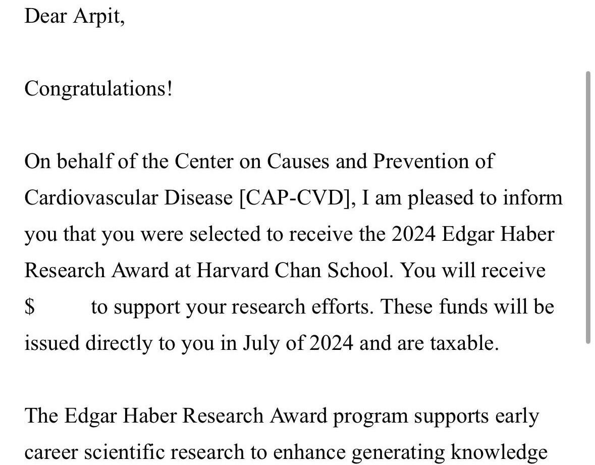 Arpit Sharma, PhD on LinkedIn: So excited to have been selected to ... Arpit Sharma, PhD on LinkedIn: So excited to have been selected to ...