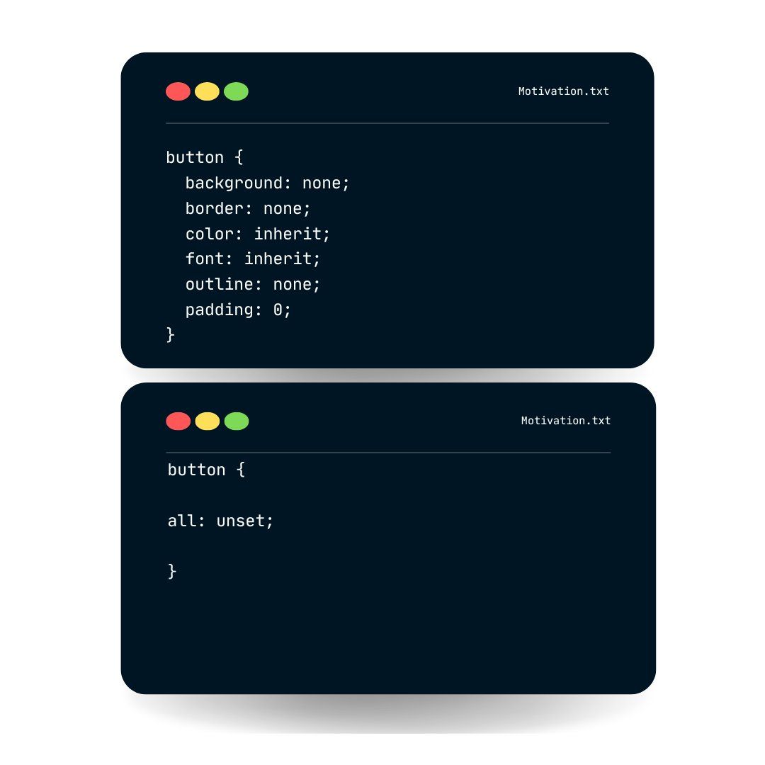 Naveed Khan on LinkedIn: CSS pro tip Use unset Instead of Resetting All ... Naveed Khan on LinkedIn: CSS pro tip Use unset Instead of Resetting All ...