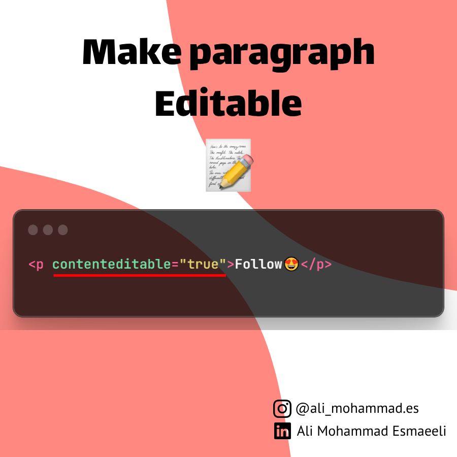 Ali Mohammad Esmaeeli on LinkedIn: #frontend #backend #javascript #html ... Ali Mohammad Esmaeeli on LinkedIn: #frontend #backend #javascript #html ...