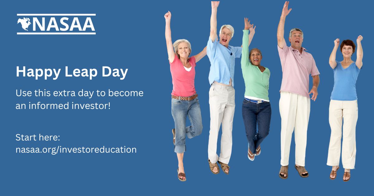 NASAA on LinkedIn: Today is Leap Day, which means you have an extra day ... NASAA on LinkedIn: Today is Leap Day, which means you have an extra day ...