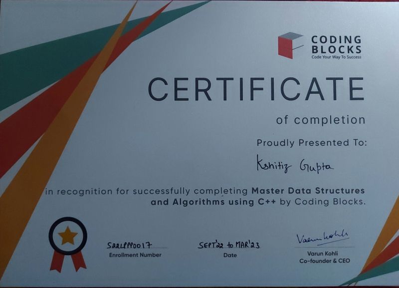 Kshitiz Gupta on LinkedIn: #coding #codingblocks #dsa Kshitiz Gupta on LinkedIn: #coding #codingblocks #dsa