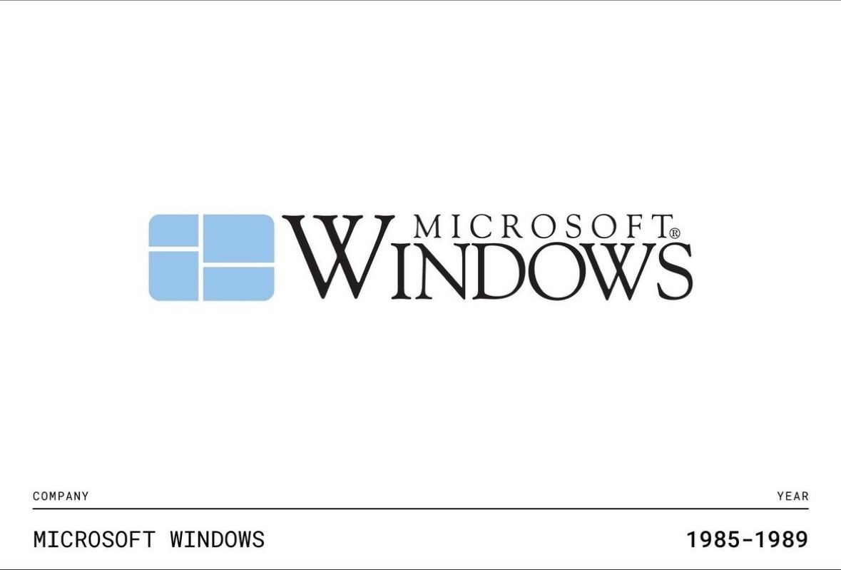 SΛNDRO IΞVΛ on LinkedIn: The very first logo of Microsoft Windows (1985 ... SΛNDRO IΞVΛ on LinkedIn: The very first logo of Microsoft Windows (1985 ...