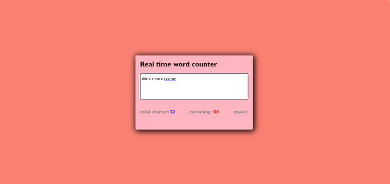 Anushka Rawat on LinkedIn: I made this word counter using html and CSS ... Anushka Rawat on LinkedIn: I made this word counter using html and CSS ...