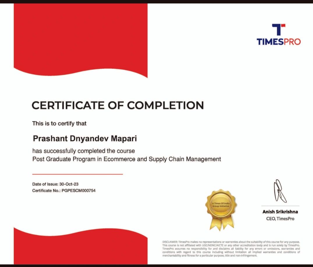 PRASHANT Mapari on LinkedIn: Successfully completed my Course PRASHANT Mapari on LinkedIn: Successfully completed my Course