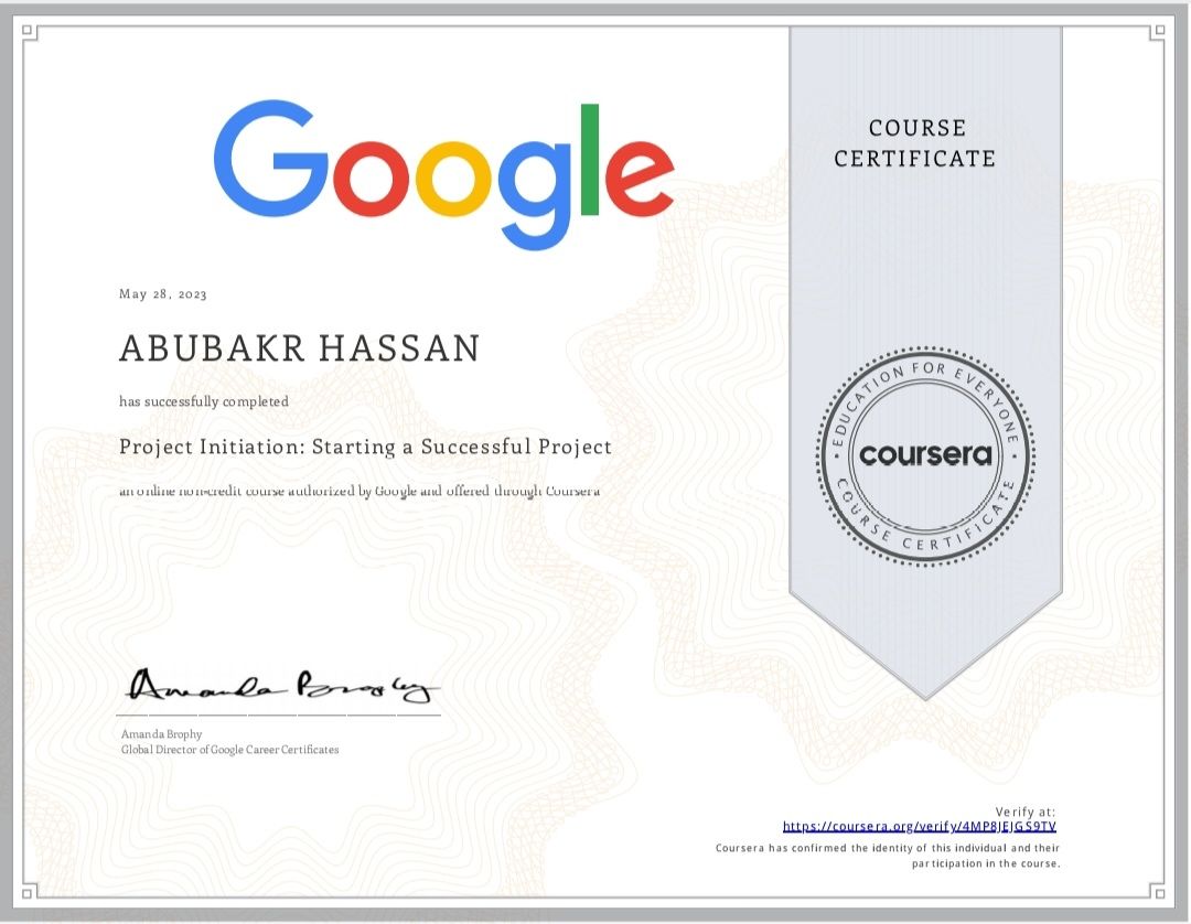 ABUBAKR HASSAN on LinkedIn: Google Project Management Professional ... ABUBAKR HASSAN on LinkedIn: Google Project Management Professional ...