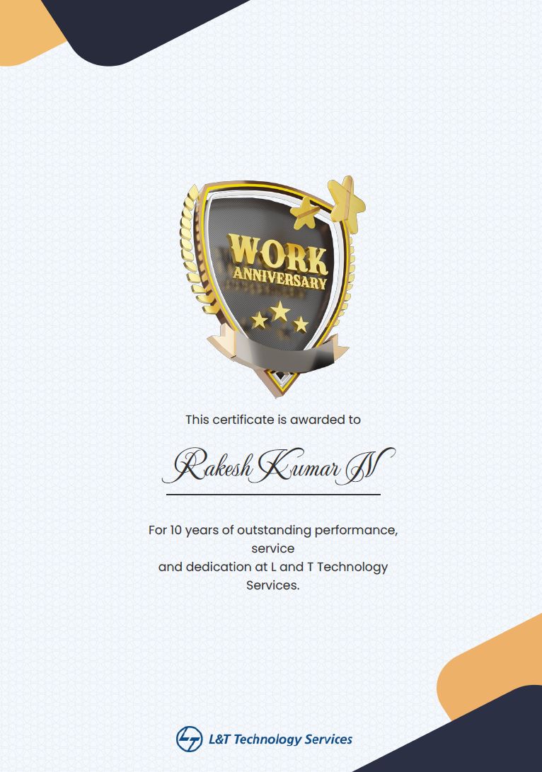 RAKESH KUMAR NATARAJAN on LinkedIn: #ltts #10years #organization # ... RAKESH KUMAR NATARAJAN on LinkedIn: #ltts #10years #organization # ...