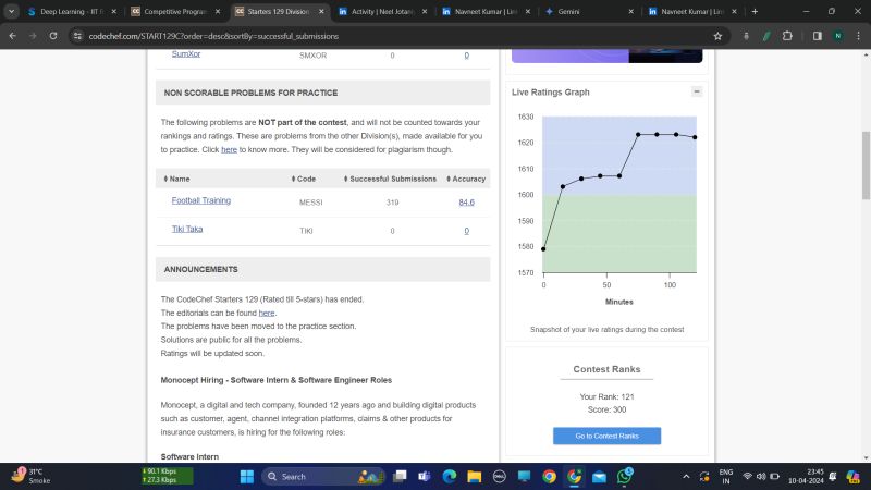Navneet Kumar on LinkedIn: #codechef #dsa #competitiveprogramming # ... Navneet Kumar on LinkedIn: #codechef #dsa #competitiveprogramming # ...