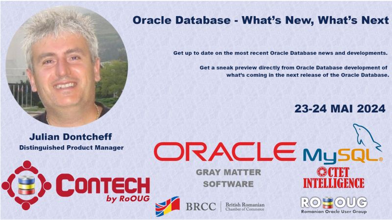 Romanian Oracle User Group on LinkedIn: Julian Dontcheff ... Romanian Oracle User Group on LinkedIn: Julian Dontcheff ...