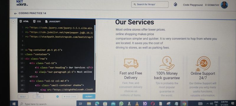 Gomathy D on LinkedIn: #ccbp #nxtwave #reactjs #python #coding # ... Gomathy D on LinkedIn: #ccbp #nxtwave #reactjs #python #coding # ...