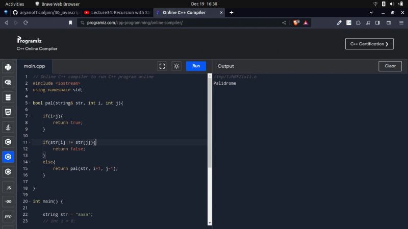 Aryan Jain on LinkedIn: #lovebabbardsa #recursion #codingjourney # ... Aryan Jain on LinkedIn: #lovebabbardsa #recursion #codingjourney # ...