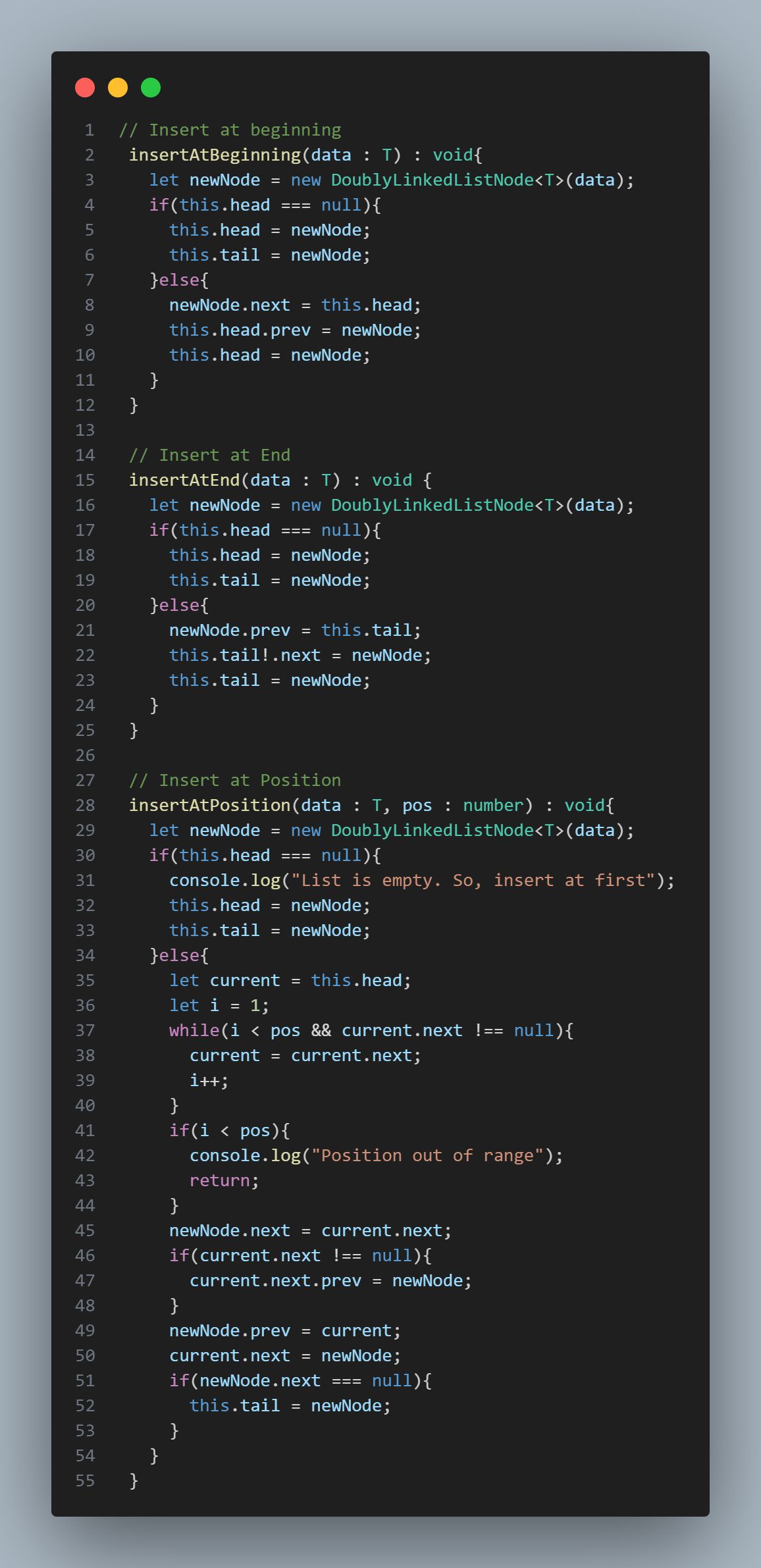 How TypeScript Inserts in doubly linked lists | Manoj Shrestha posted ... How TypeScript Inserts in doubly linked lists | Manoj Shrestha posted ...