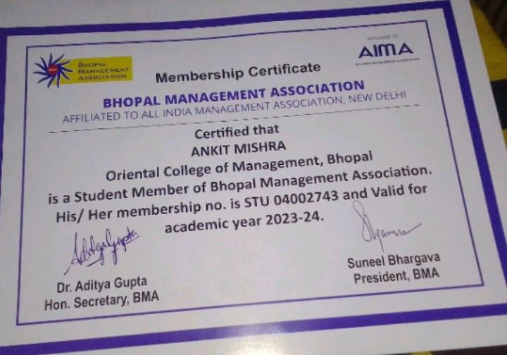 Ankit Mishra on LinkedIn: BMA certificate 2023 Ankit Mishra on LinkedIn: BMA certificate 2023