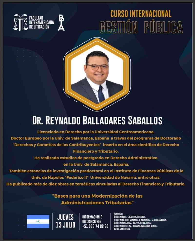 Reynaldo Balladares Saballos, Ph.D. posted on LinkedIn Reynaldo Balladares Saballos, Ph.D. posted on LinkedIn