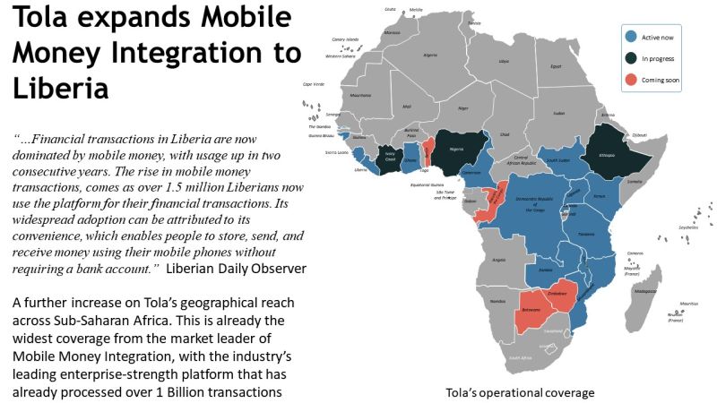 Tola Mobile on LinkedIn: #mobilemoney #africatech #mobilepayments # ... Tola Mobile on LinkedIn: #mobilemoney #africatech #mobilepayments # ...
