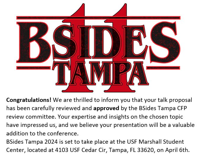 BSides Tampa on LinkedIn: We are thrilled to announce that Aftiam Ramli ... BSides Tampa on LinkedIn: We are thrilled to announce that Aftiam Ramli ...
