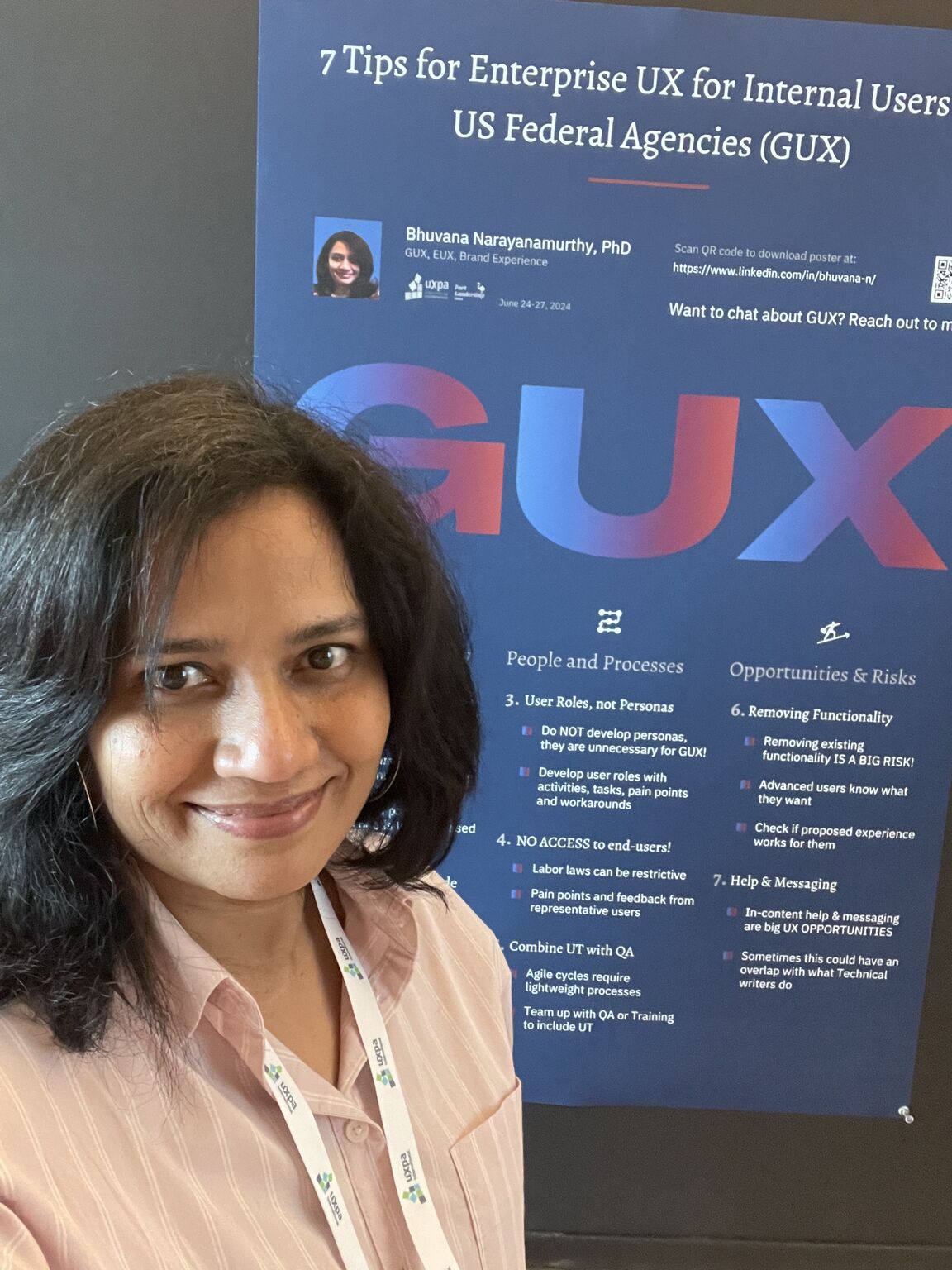 Bhuvana Narayanamurthy, PhD on LinkedIn: #uxpa2024 Bhuvana Narayanamurthy, PhD on LinkedIn: #uxpa2024