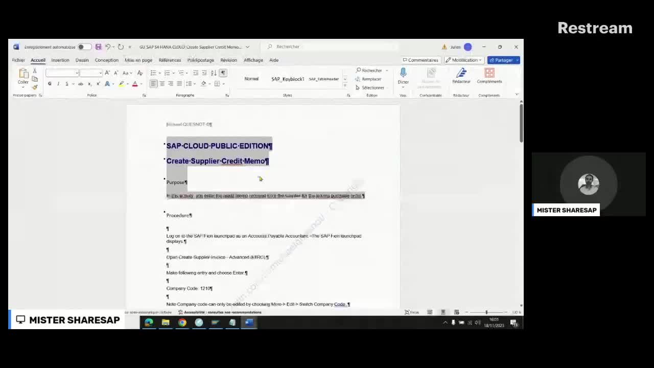 MICKAEL QUESNOT on LinkedIn: Create Supplier Credit Memo Powered by ... MICKAEL QUESNOT on LinkedIn: Create Supplier Credit Memo Powered by ...