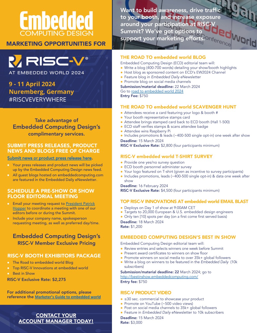 Patrick Hopper on LinkedIn: RISC-V at embedded world 2024 Patrick Hopper on LinkedIn: RISC-V at embedded world 2024