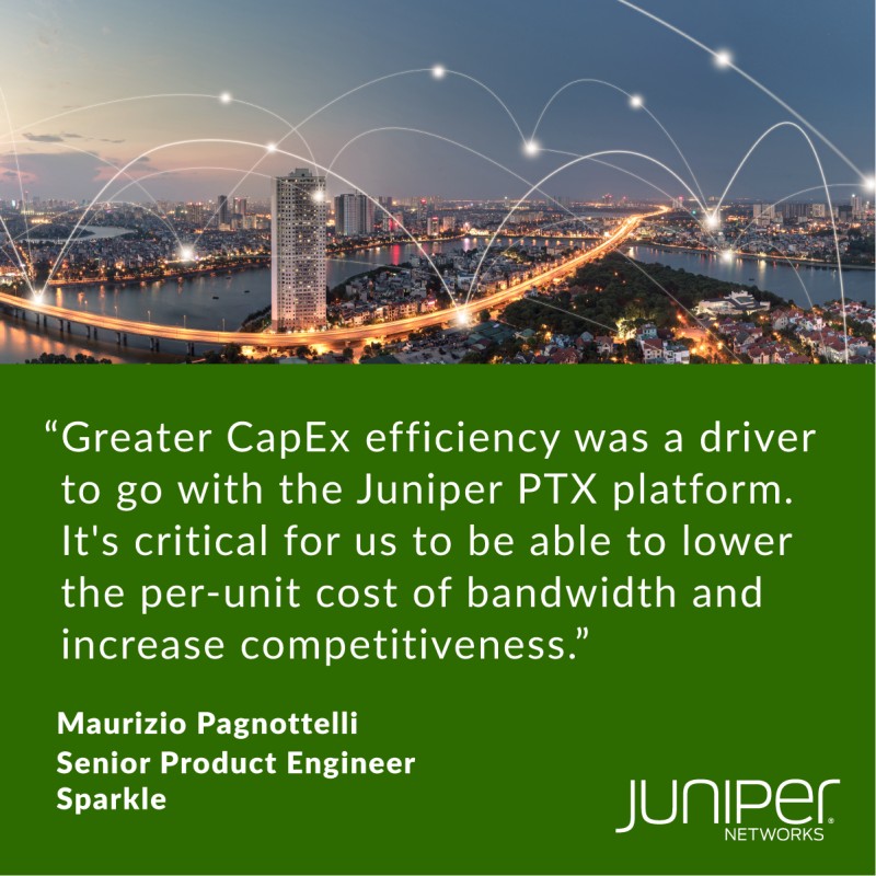 Juniper Networks on LinkedIn: Sparkle Case Study | Juniper Networks US Juniper Networks on LinkedIn: Sparkle Case Study | Juniper Networks US