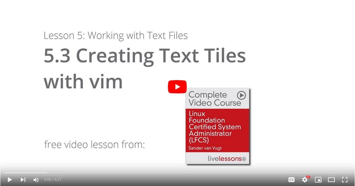 Sander Van Vugt on LinkedIn: Creating Text Tiles with vim | LFCS Video ... Sander Van Vugt on LinkedIn: Creating Text Tiles with vim | LFCS Video ...