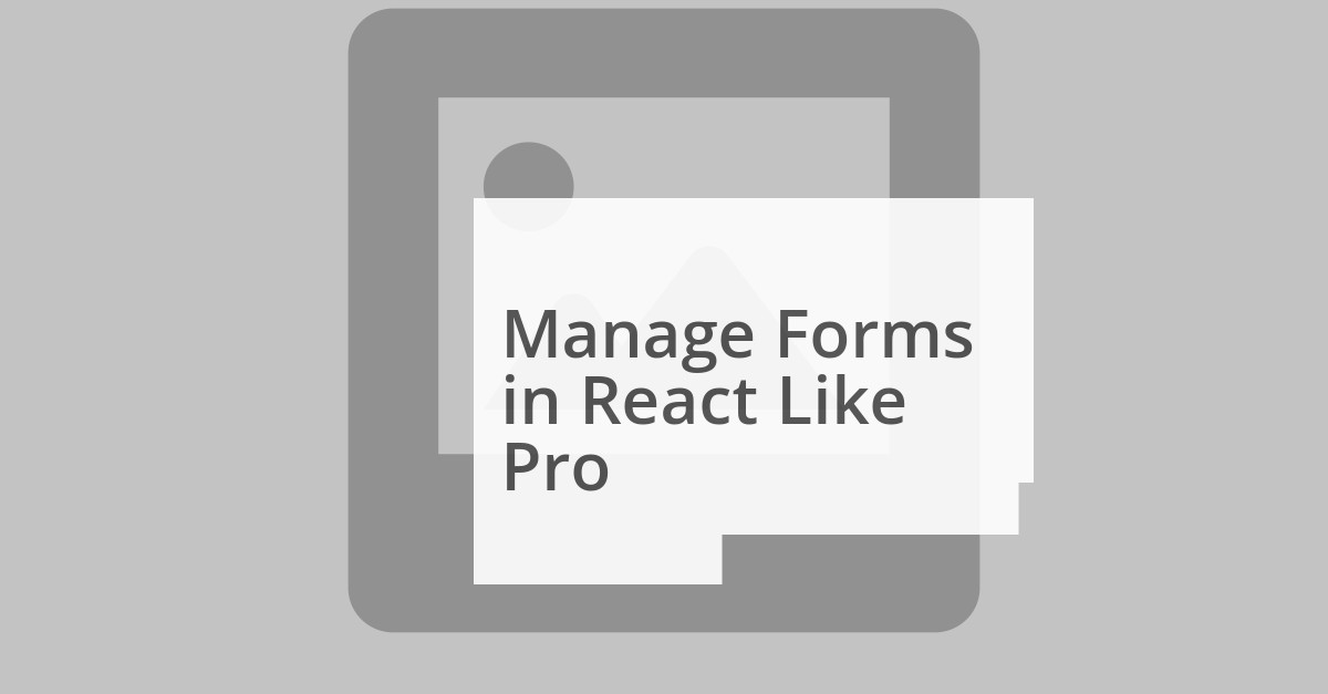 React Jobs on LinkedIn: Manage Forms in React Like Pro React Jobs on LinkedIn: Manage Forms in React Like Pro