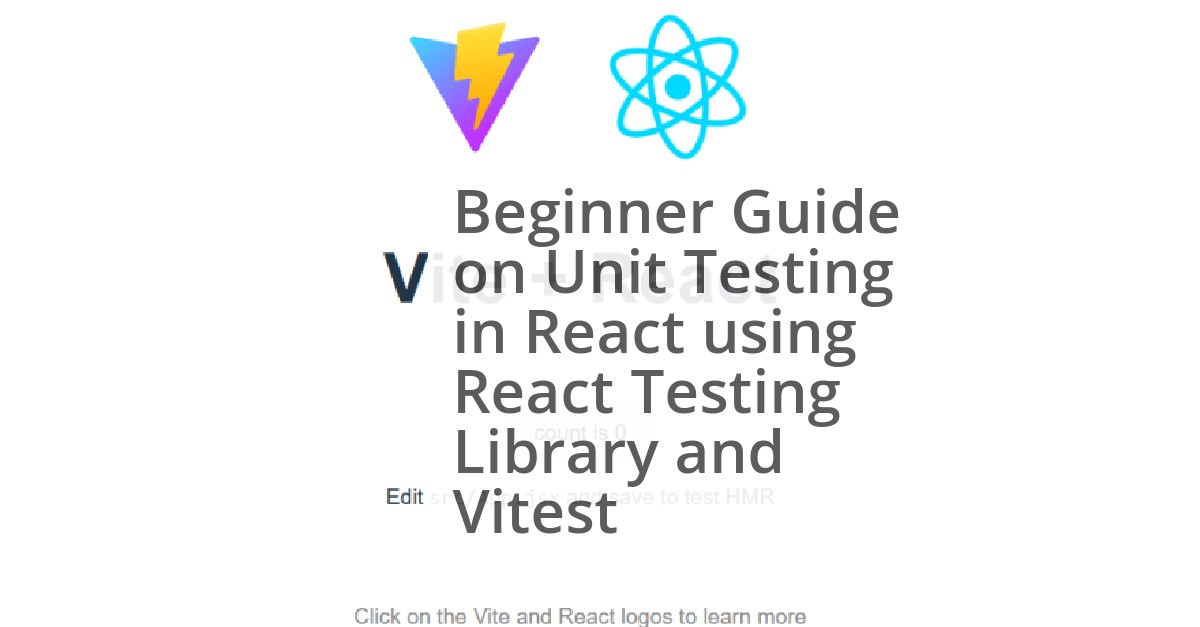 React Jobs on LinkedIn: Beginner Guide on Unit Testing in React using ... React Jobs on LinkedIn: Beginner Guide on Unit Testing in React using ...