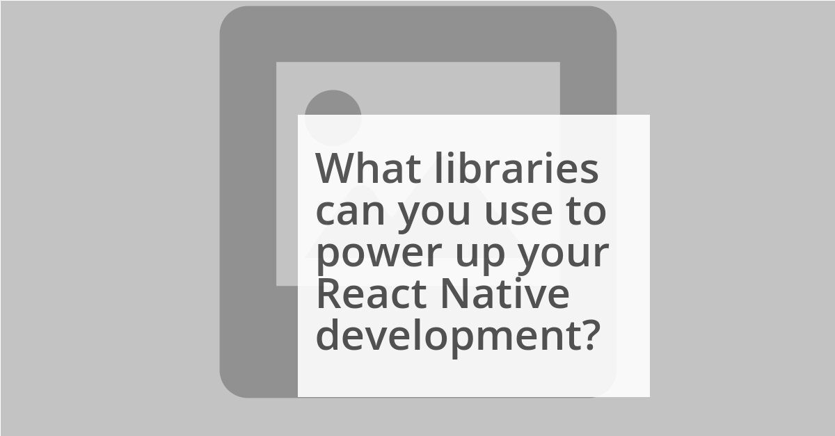 React Jobs on LinkedIn: 7 Useful React Native Libraries You Should Use ... React Jobs on LinkedIn: 7 Useful React Native Libraries You Should Use ...