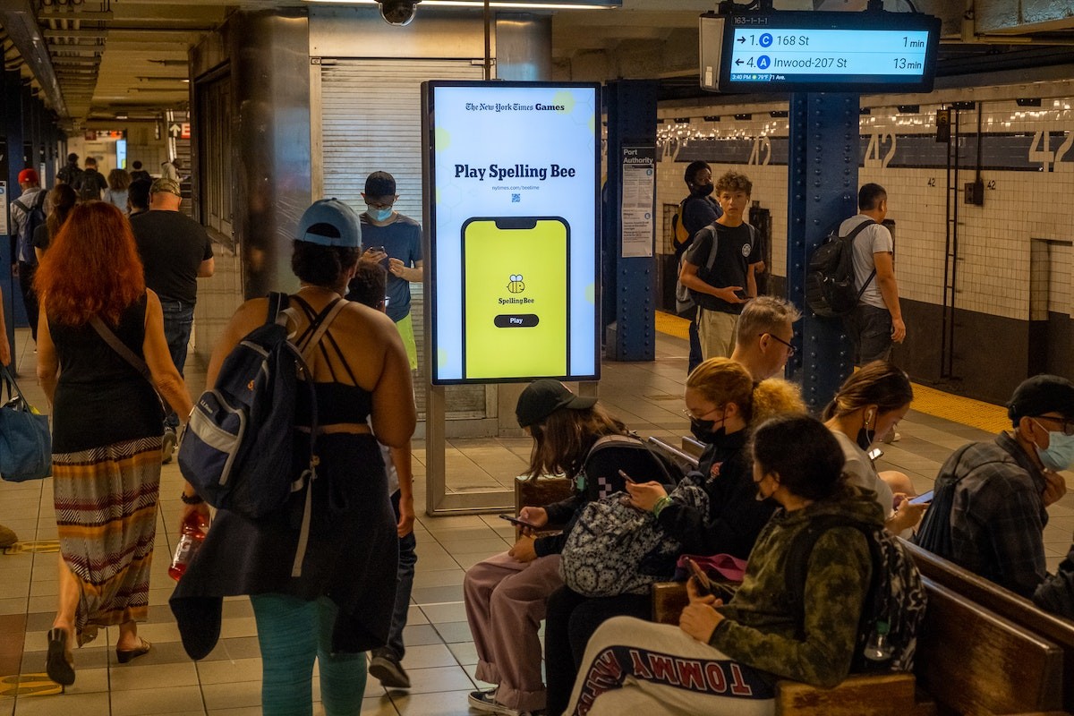 Grace Brasky on LinkedIn: NYT subway ads unlock Spelling Bee in purpose ... Grace Brasky on LinkedIn: NYT subway ads unlock Spelling Bee in purpose ...