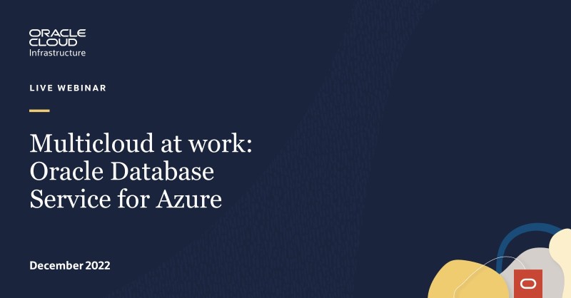 Roy van Spaandonck on LinkedIn: Multicloud at work: Oracle Database ... Roy van Spaandonck on LinkedIn: Multicloud at work: Oracle Database ...